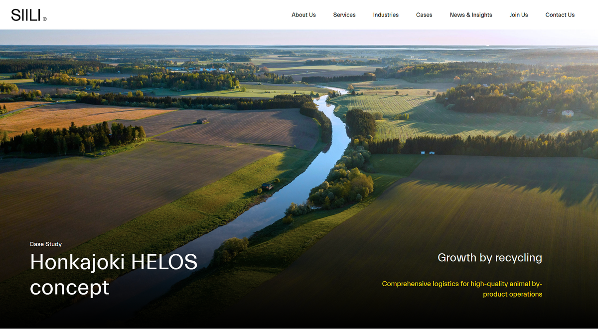 Honkajoki HELOS Concept: Logistics for By-products